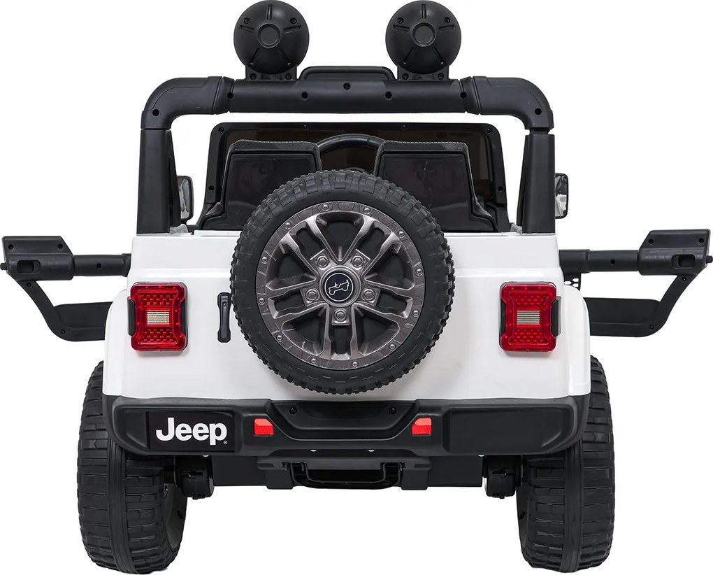 Ramiz Jeep Wrangler Rubicon LIFT elektrické autíčko pro děti bílé
