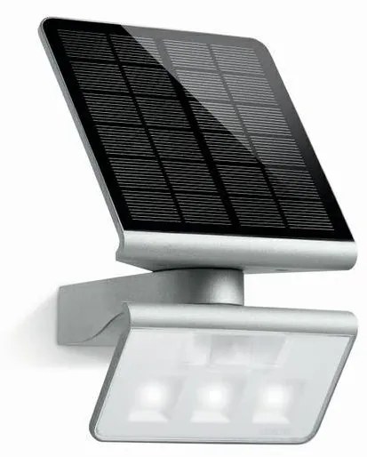 STEINEL 671013 - Solární LED-reflektor XSolar L-S 1,2W/LED stříbrná IP44