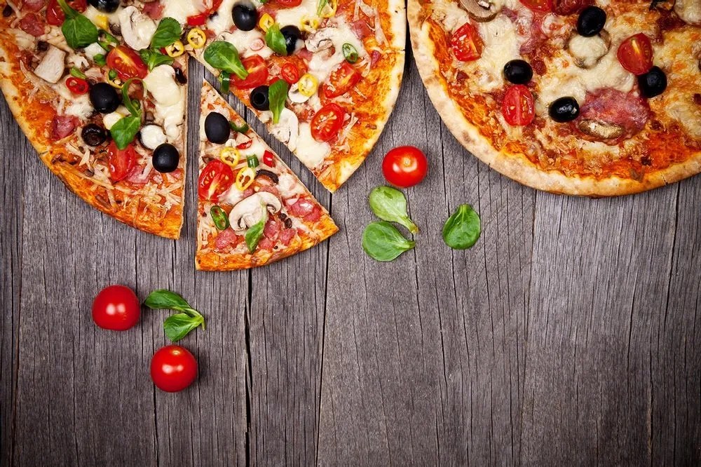 Tapeta italská pizza - 225x150 cm