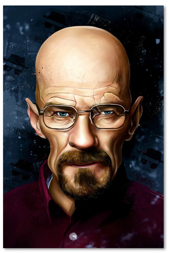 Gario Obraz na plátně Portrét Breaking Bad: Walter - Dmitry Belov Rozměry: 40 x 60 cm