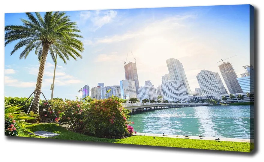Wallmuralia Foto obraz tištěný na plátně Miami USA 140x70 cm