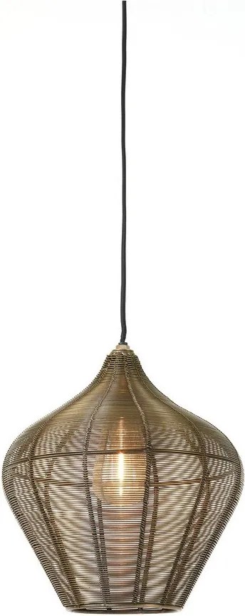 Kovové závěsné svítidlo v bronzové barvě ø 27 cm Alvaro – Light & Living