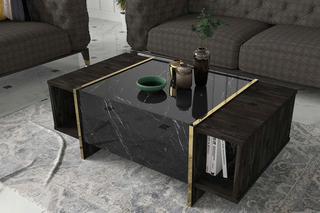 Designový konferenční stolek Sakeena 103,8 cm černý