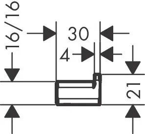 Hansgrohe AddStoris, jednoduchý háček, kartáčovaný černý chrom, HAN-41742340