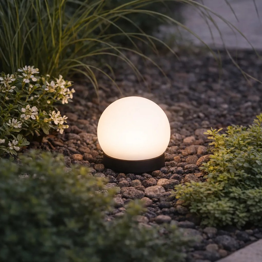 Moderní venkovní lampa 12V bílá 12cm vč. LED IP65 - Voltaire Luno