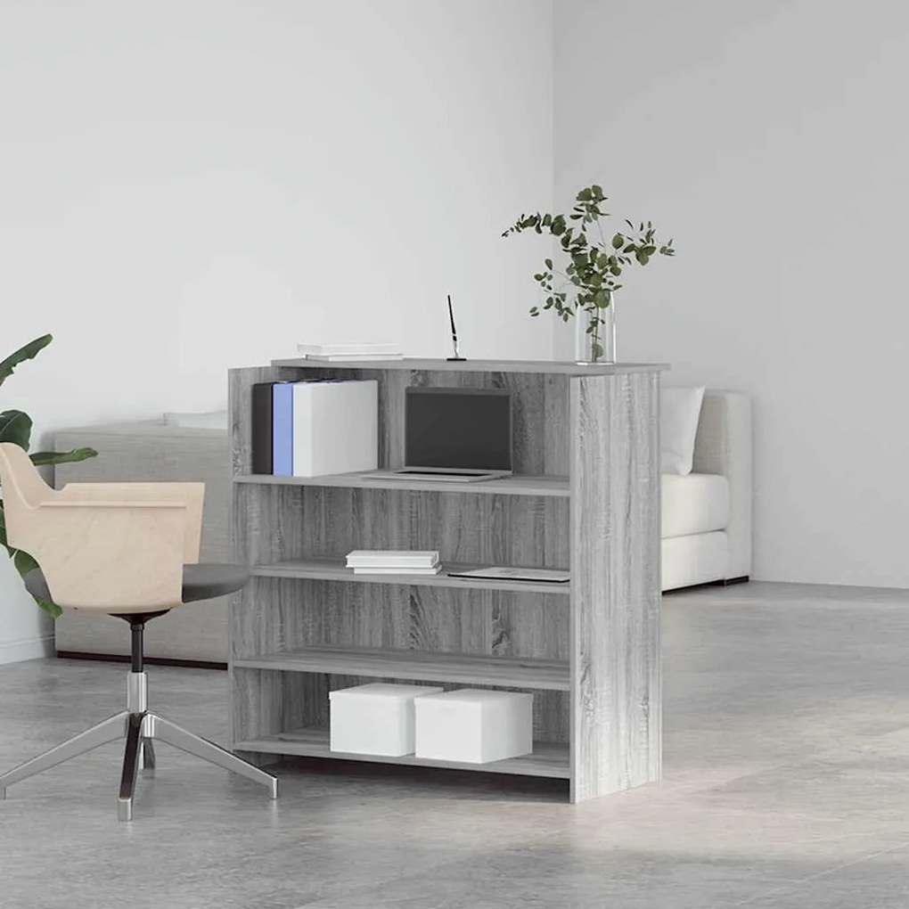 Recepční stůl šedý sonoma 100x50x103,5 cm kompozitní dřevo 3324165