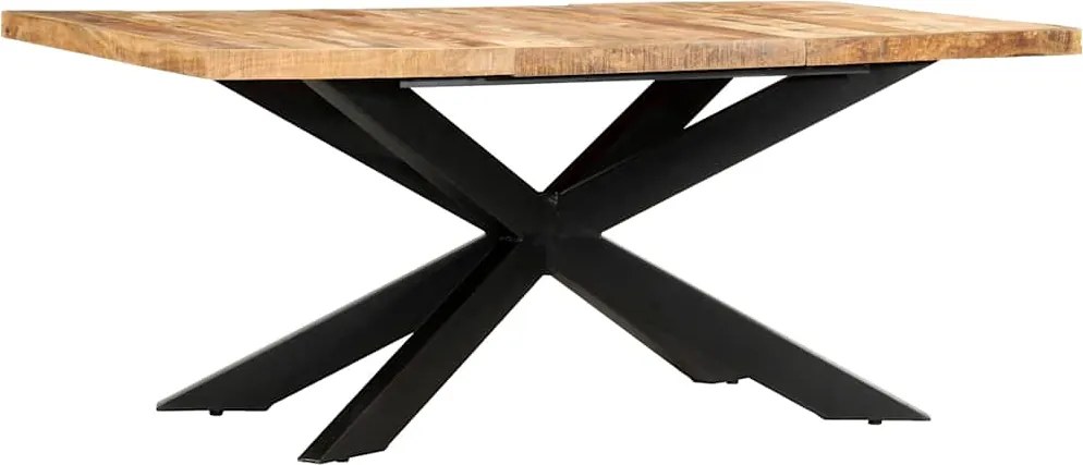 Jídelní stůl 180 x 90 x 76 cm masivní hrubé mangovníkové dřevo 285963