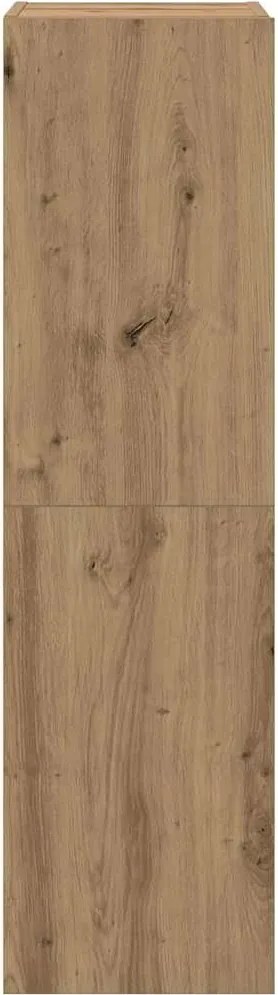 Sada 4 kusů nástěnné TV skříňka dub artisan kompozitní dřevo 3329218