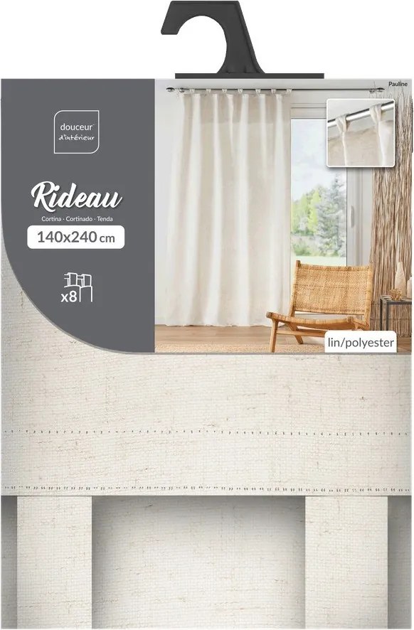 Krémový závěs 140x240 cm Pauline – douceur d'intérieur