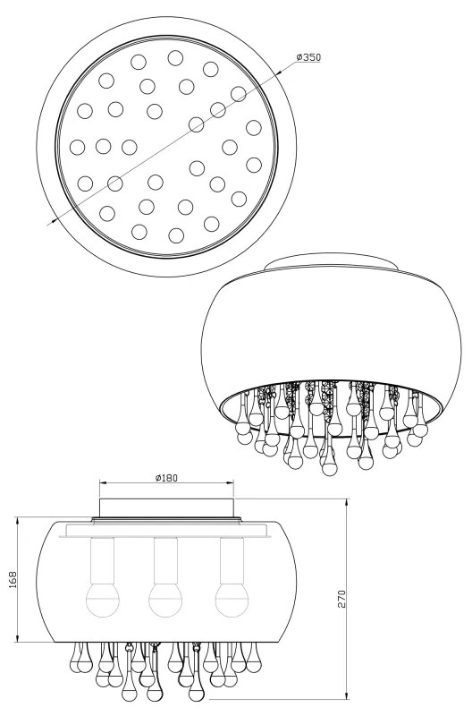 GLOBO KALLA 15809D Stropní svítidlo