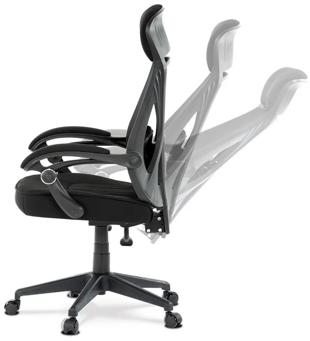 Ergonomická kancelářská židle VIGELTI - černá síťovina Barva: černá