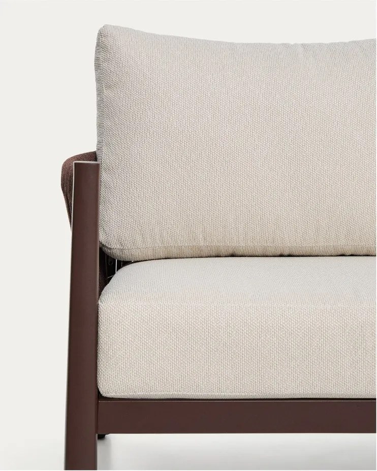 Hnědý/béžový zahradní lounge set z masivu akácie pro 5 osob Aleria – Kave Home