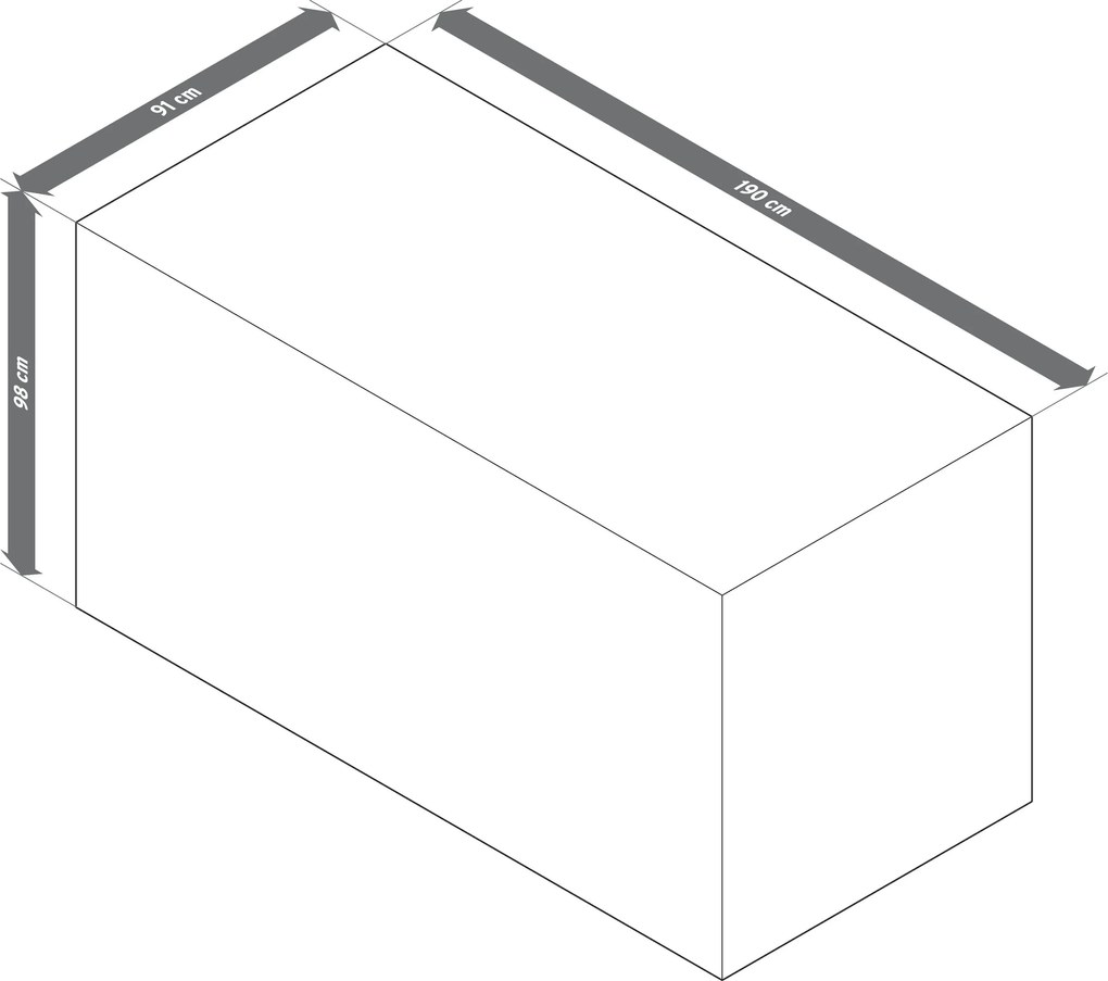 Tchibo - Prémiový obal na velké pohovky - barva: šedá