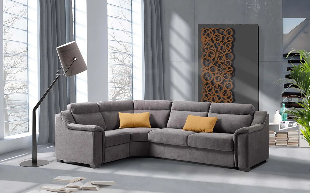 Pregio Italia sofa&relax italská rohová pohovka RESORT Provedení: 2 místná + lehátko, Vzorník látek: tekno fibra 02 linen