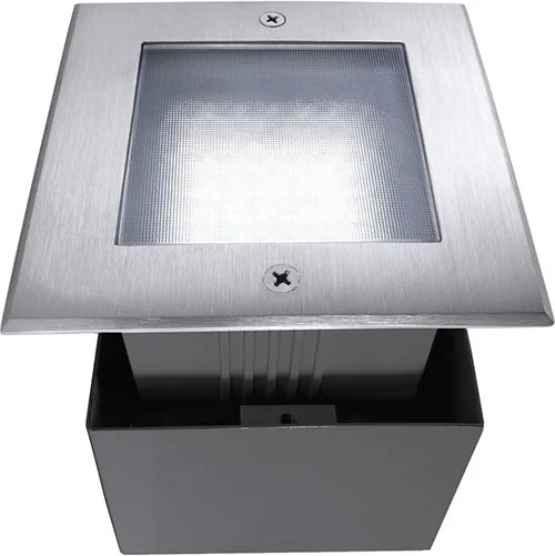 Venkovní světlo Light Impressions Deko-Light zemní svítidlo Square II CW 220-240V AC/50-60Hz 3,40 W 6500 K 130 lm 125 mm stříbrná 730245