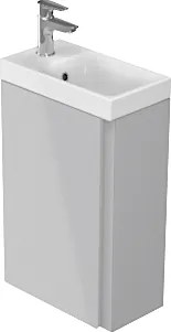 Cersanit - SET skříňka + umyvadlo, šedý lesk, Moduo 40, S801-217-DSM