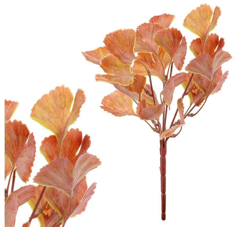 Ginkgo biloba, puget, umělá květina, podzimní hnědá barva SG6078-BRN