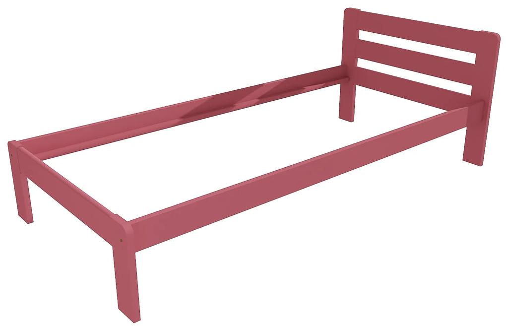 Vomaks Jednolůžková postel VMK002A Rozměr: 80 x 200 cm, Barva: barva růžová