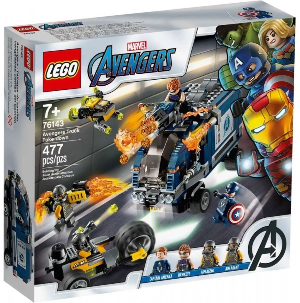 Lego stavebnice lego super heroes 76143 avengers: boj o náklaďák