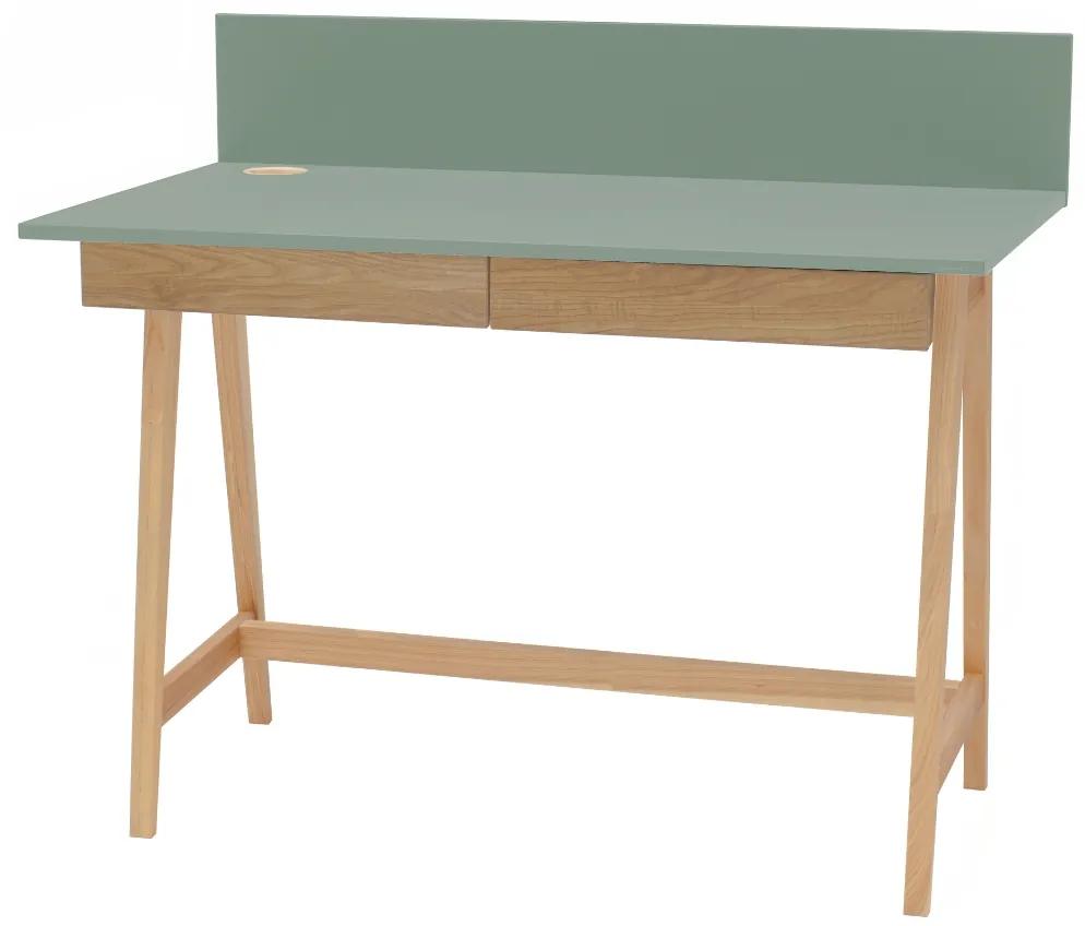 OnaDnes -20% Zelený lakovaný pracovní stůl RAGABA LUKA 110 x 50 cm