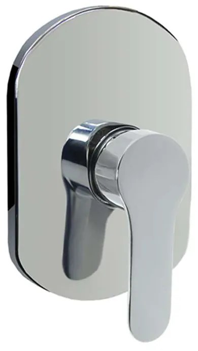 Mereo Mereo, Sprchová podomítková baterie bez přepínače, Zuna, Mbox, kryt, chrom, CB60105ZB