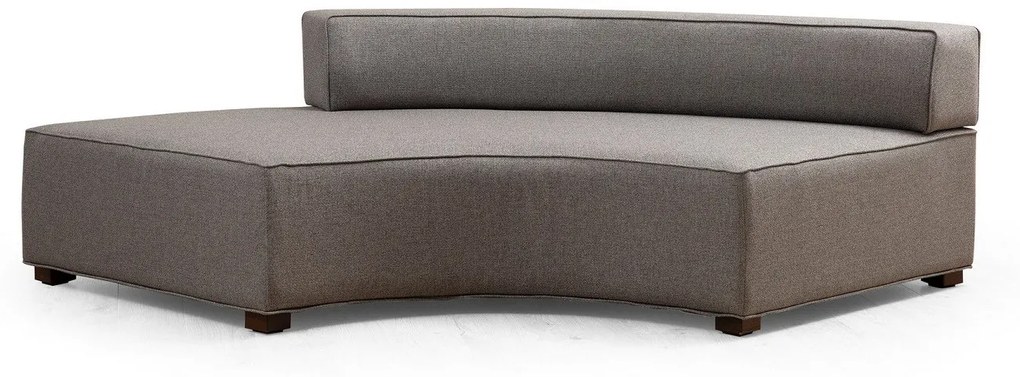 Designová rohová sedačka Galatea 360 cm šedá - levá