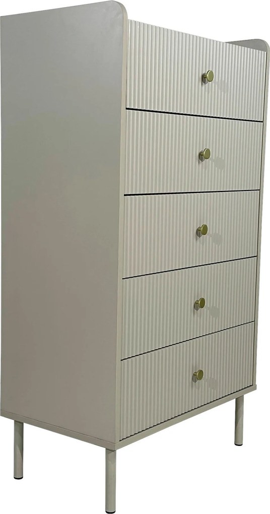 XXXLutz KOMODA, barvy dubu, světle šedá, 70/121,6/40 cm Xora - Komody na nožičkách - 002479000203