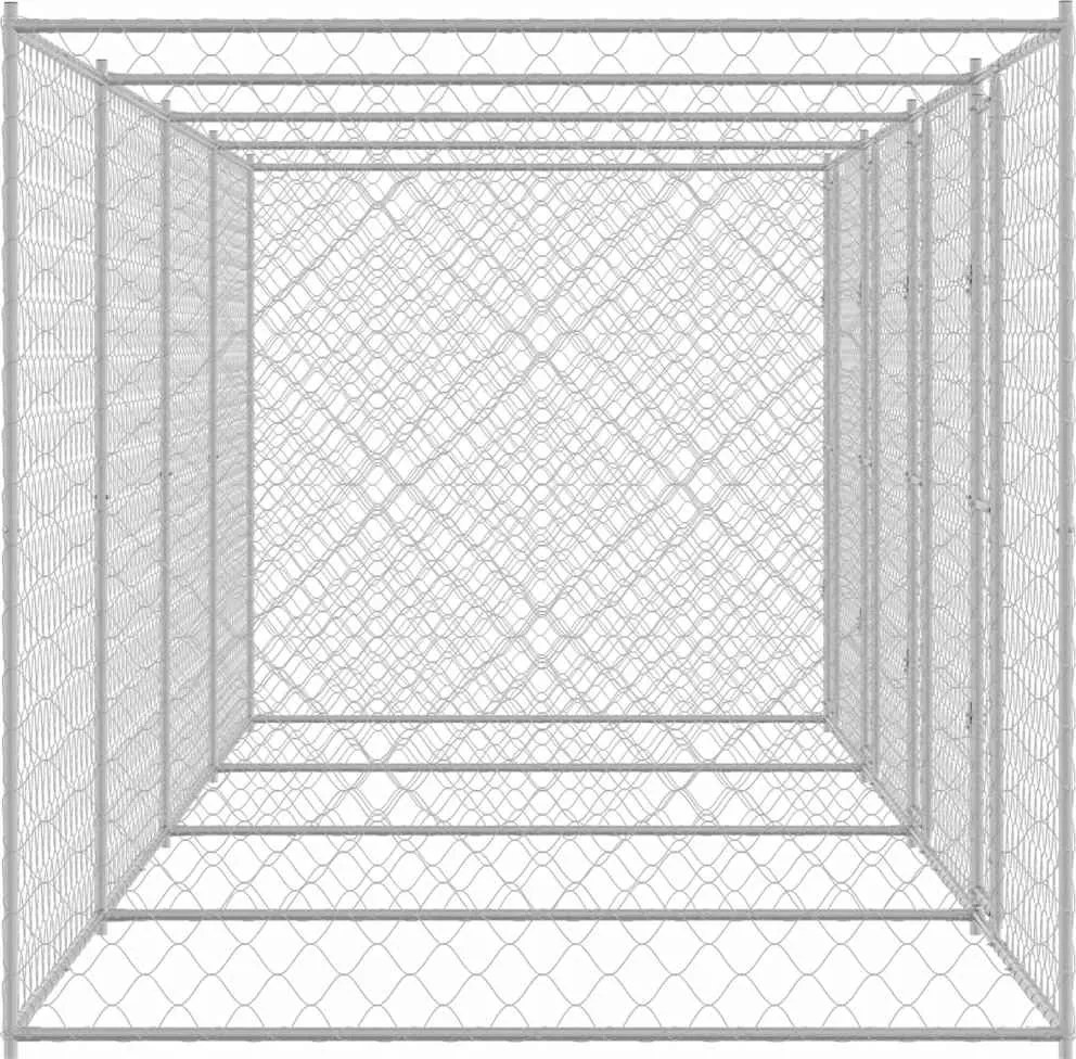Klec pro psa Stříbrná 800 x 200 x 200 cm Pozinkovaná ocel 3368308