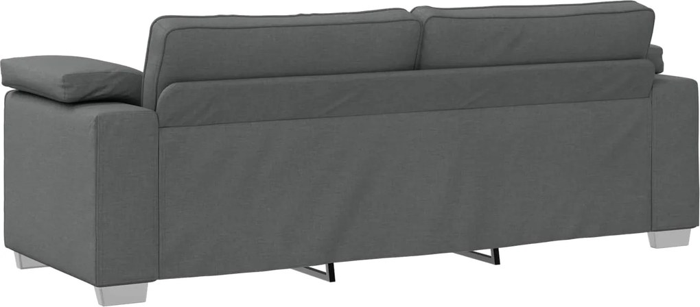 Pohovka 2 ks Tmavě šedá textil 3324741