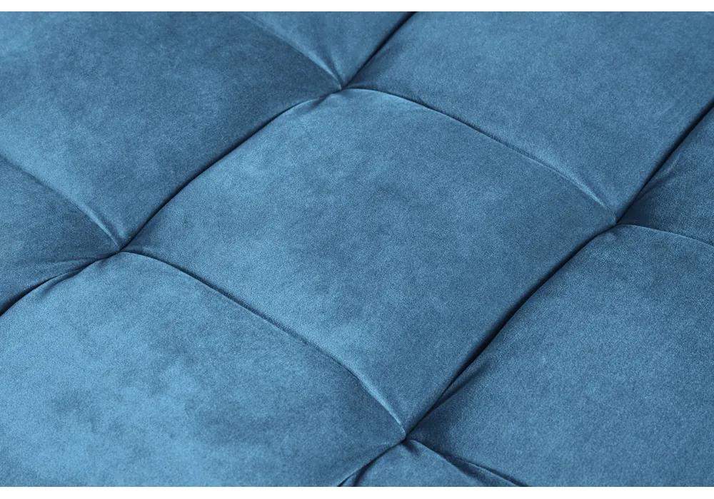 Massive home | Taburet  Cozy Velvet 80cm Blue samet 43608