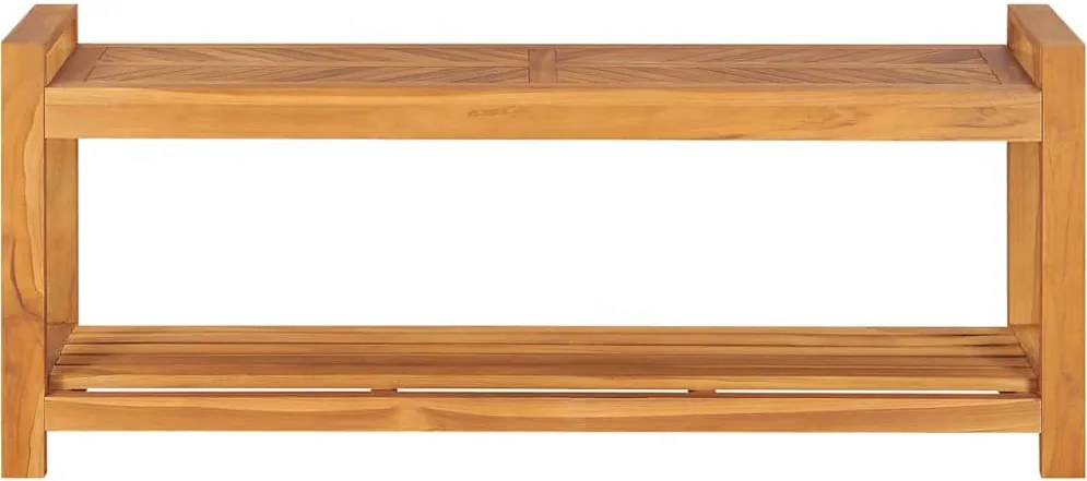 Lavice 120 cm masivní teakové dřevo 325276