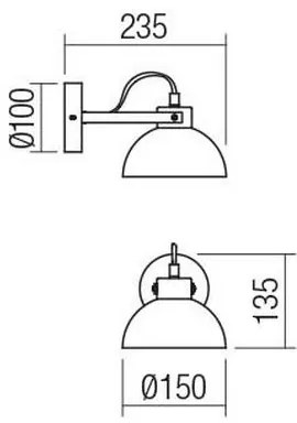 Redo 04-511 - Dětské nástěnné svítidlo EOLO 1xE27/42W/230V