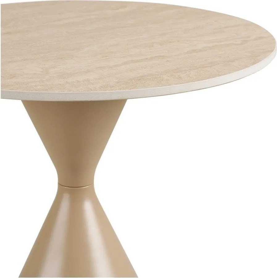 Kulatý odkládací stolek s keramickou deskou ø 50 cm Annecy – House Nordic