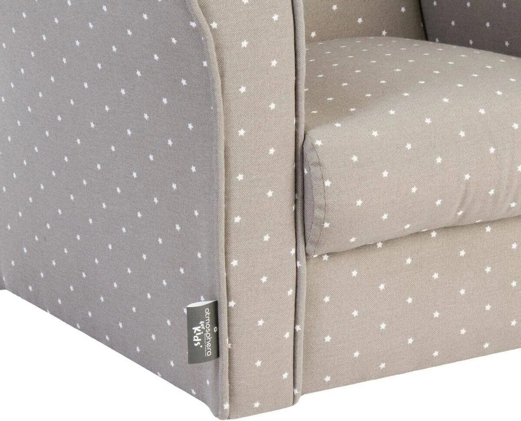Křeslo, židle, dětská křesla, dětská židle, dětská křesílka - bavlna, barva taupe