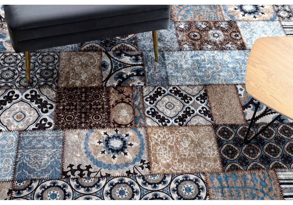Kusový koberec Aruno hnědomodrý 120x170cm