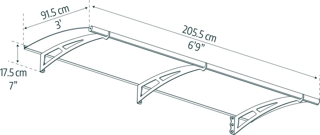 Palram - Canopia Aquila 2050 - vchodová stříška