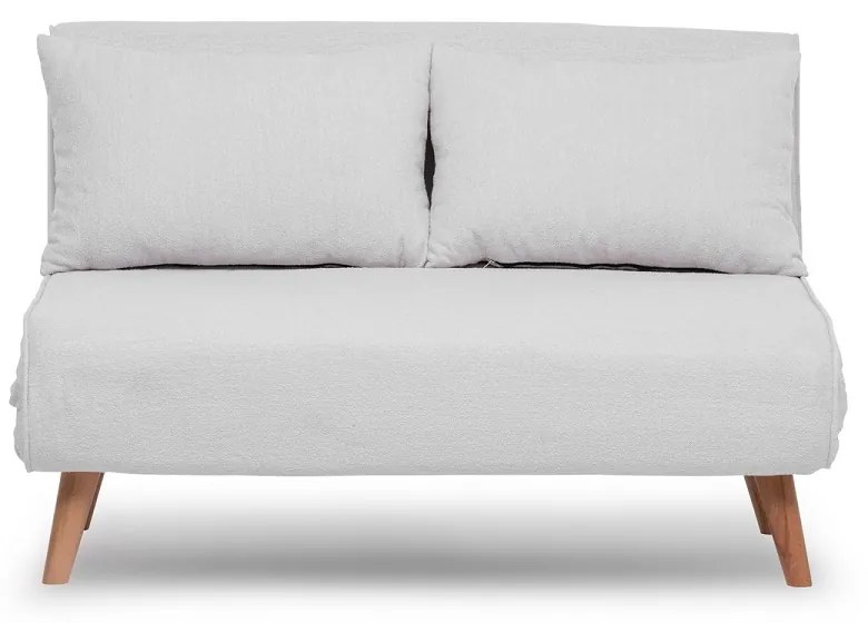 Designová rozkládací pohovka Felicitas II 120 cm krémová