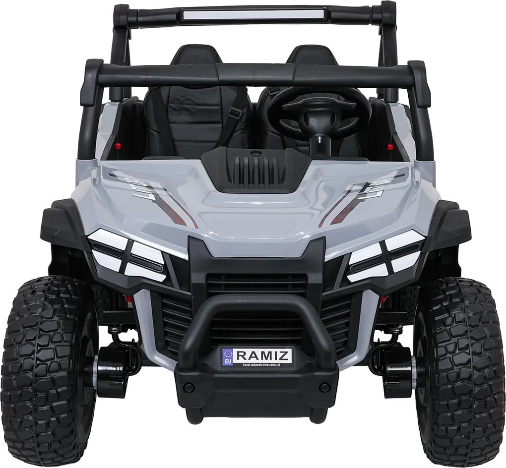 Ramiz Elektrická bugina Gravity pro děti šedá + pohon 4x4 + dálkové ovládání