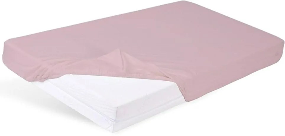 BabyMatex Nepromokavé prostěradlo 60x120 09 růžové světlo s gumou Bamboo bambus pro podložení dětské postýlky