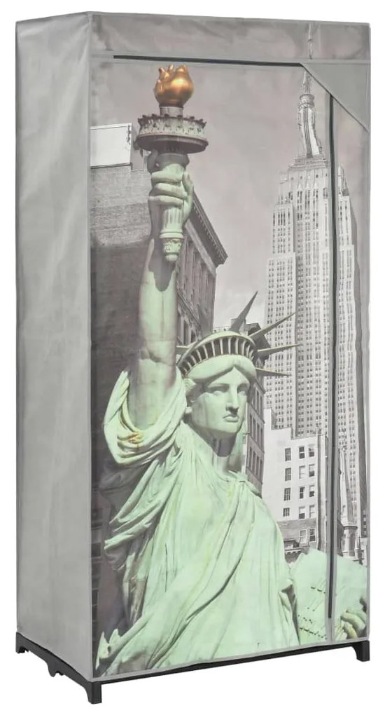 Šatní skříň New York 75 x 45 x 160 cm textil 282461