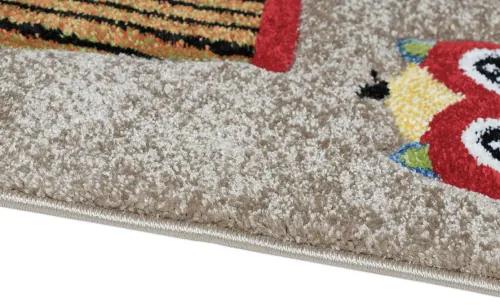 Koberce Breno Kusový koberec DIAMOND KIDS 24189/70, Hnědá, Vícebarevné, 140 x 200 cm