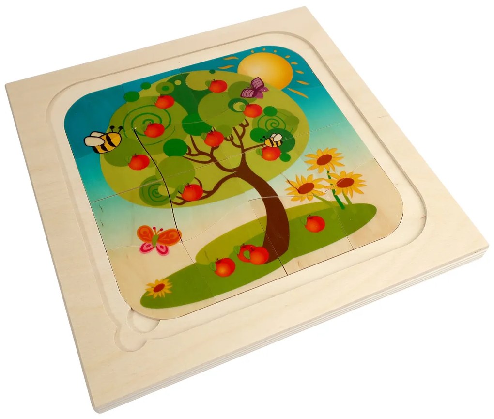 Hess Dřevěné puzzle roční období