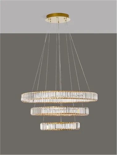 Závěsné LED svítidlo NOVA LUCE AURELIA 92W 3500K 9333069 stmívatelné Triac