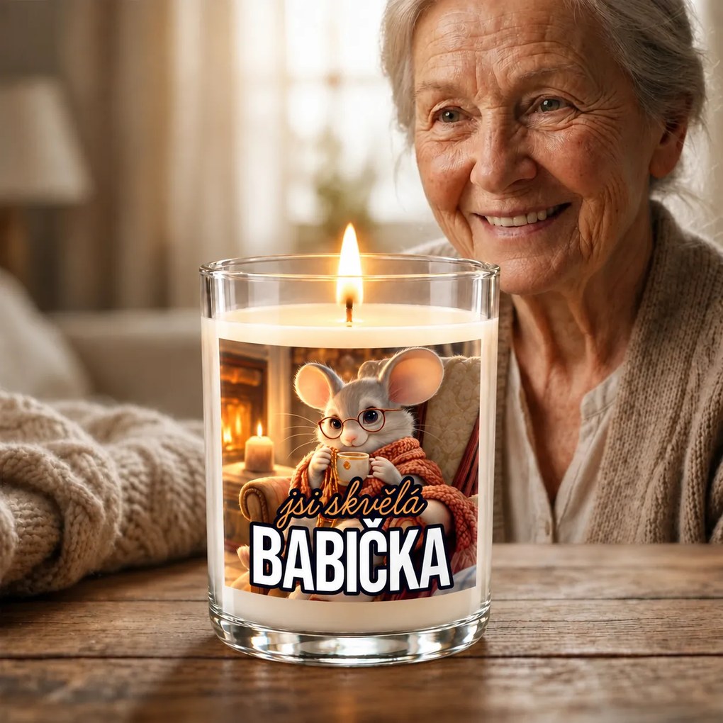 Ahome CZ Krásná svíčka Jsi skvělá babička