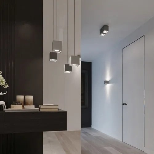 Stropní svítidlo SOLLUX Quad 2 GU10 2x40W bez zdroje SL.0064 šedá
