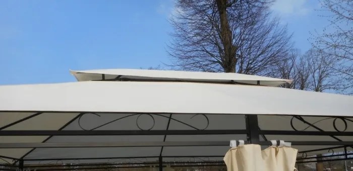 Zahradní altán pavilon DEU TOPAS 4x3m - hnědý