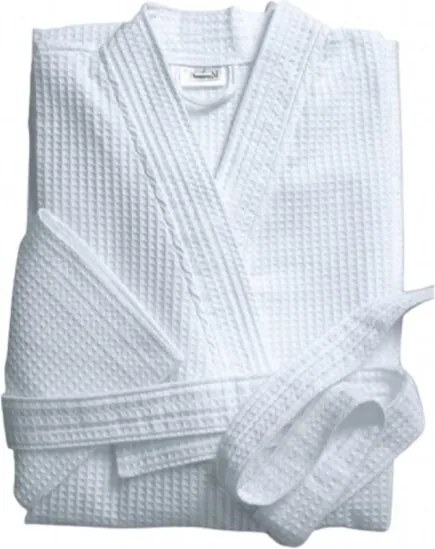 Praktik Vaflový župan kimono Praktik bílá velikost L