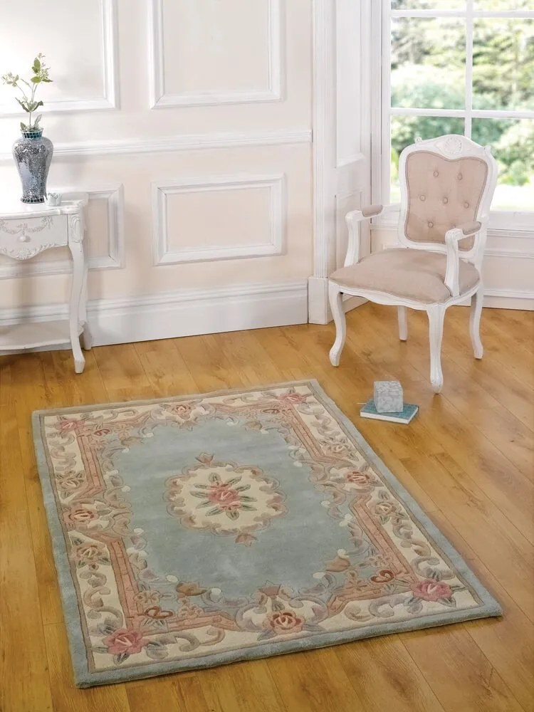 Flair Rugs, Ručně všívaný kusový koberec Lotus premium Green, 120x180, zelená, chodba / předsíň