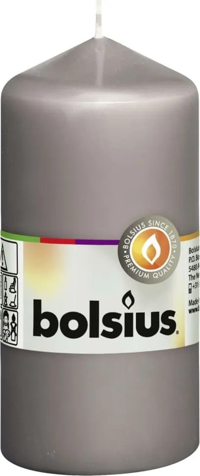 Bolsius Válcové svíčky 10 ks 120 x 58 mm [428077] Barva: Slonovinová