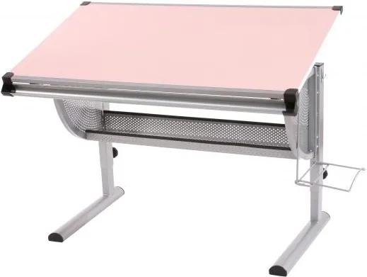 Dětský psací stůl WH6506  růžový Dekorhome